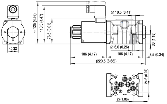 75V527 | Cartuchos » Directional » 4-vías | Sun Hydraulics