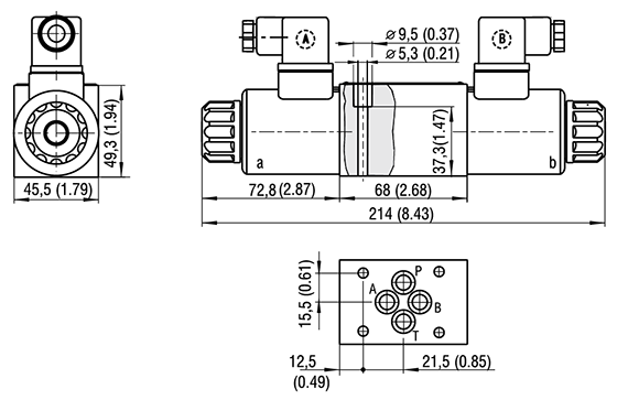 75V315 | Cartridges » Directional » 4-way | Sun Hydraulics